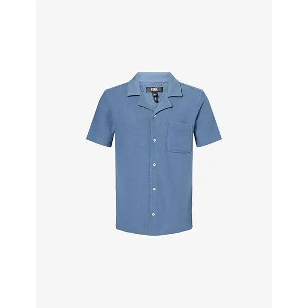 Paige Oliver Short-sleeve Cotton-blend Shirt