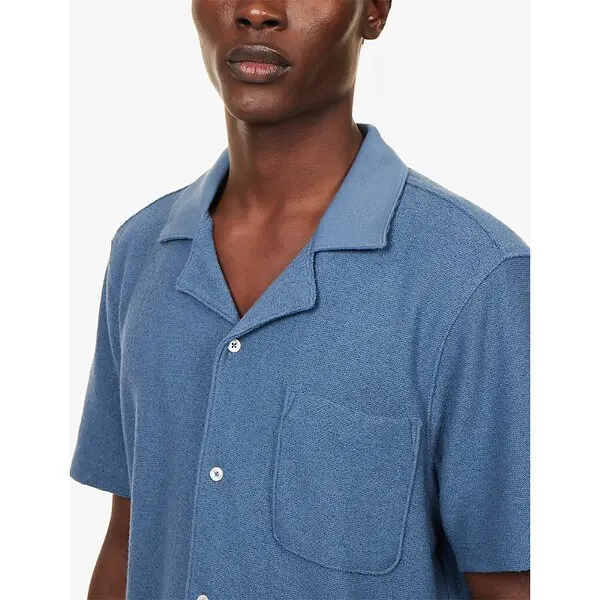 Paige Oliver Short-sleeve Cotton-blend Shirt