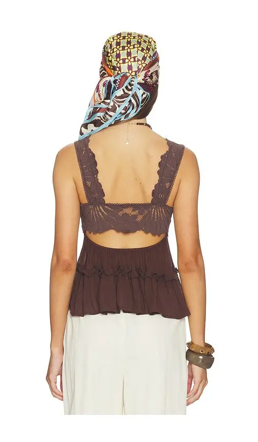 Free People Petal Party Top - Brown