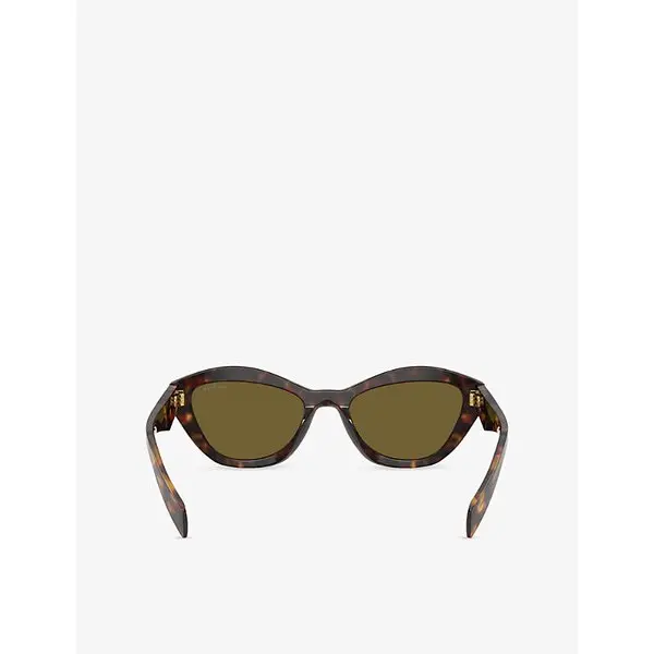 Prada Butterfly-frame Acetate Sunglasses - Brown