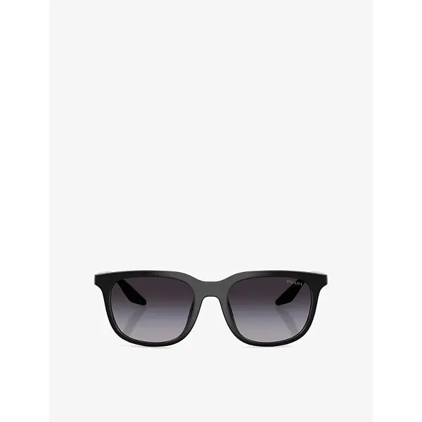 Prada Pillow-frame Injected Sunglasses - Black