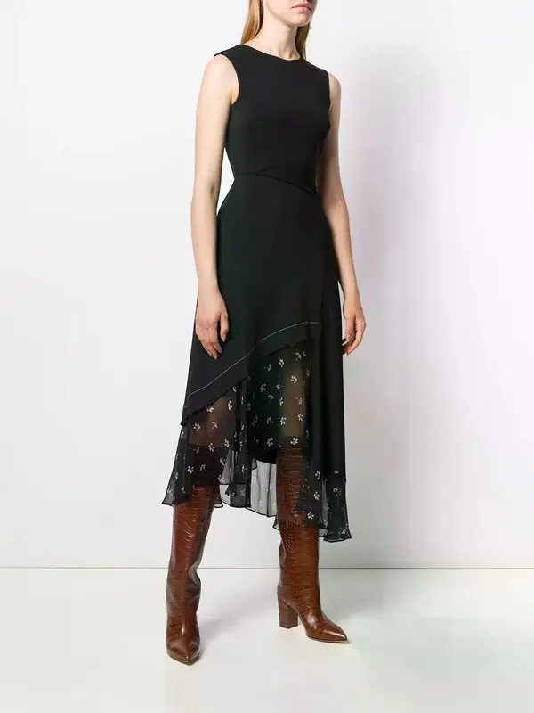 Markus Lupfer Floral Trim Shift Dress