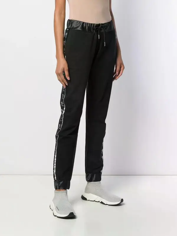 PLEIN SPORT Logo Stripe Track Trousers