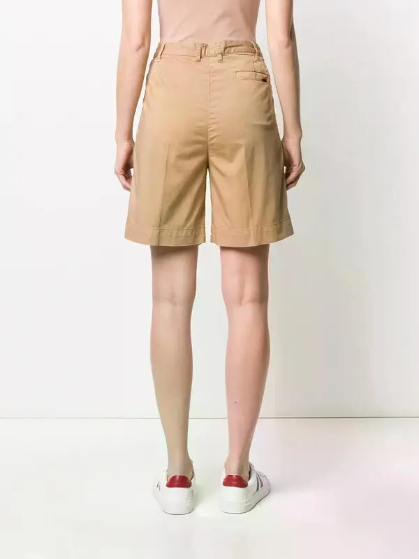Woolrich Cotton Pleated Wide-leg Shorts