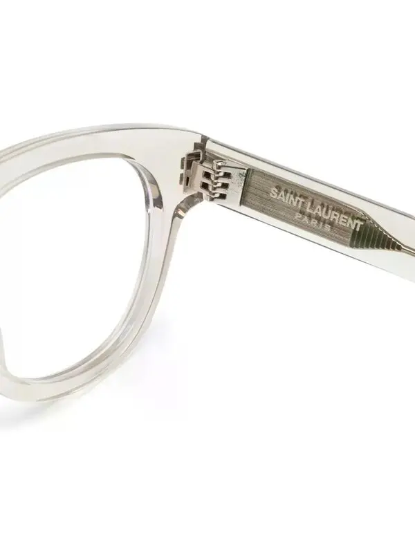 Saint Laurent Transparent Round-frame Glasses