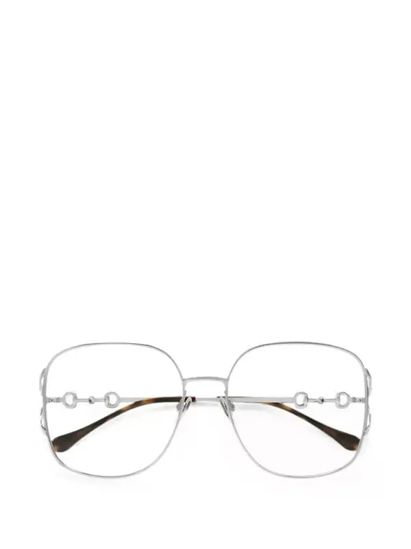 Gucci Oversized Frame Glasses - Silver