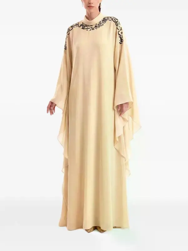 GEMY MAALOUF Embroidered Sleeve Kaftan
