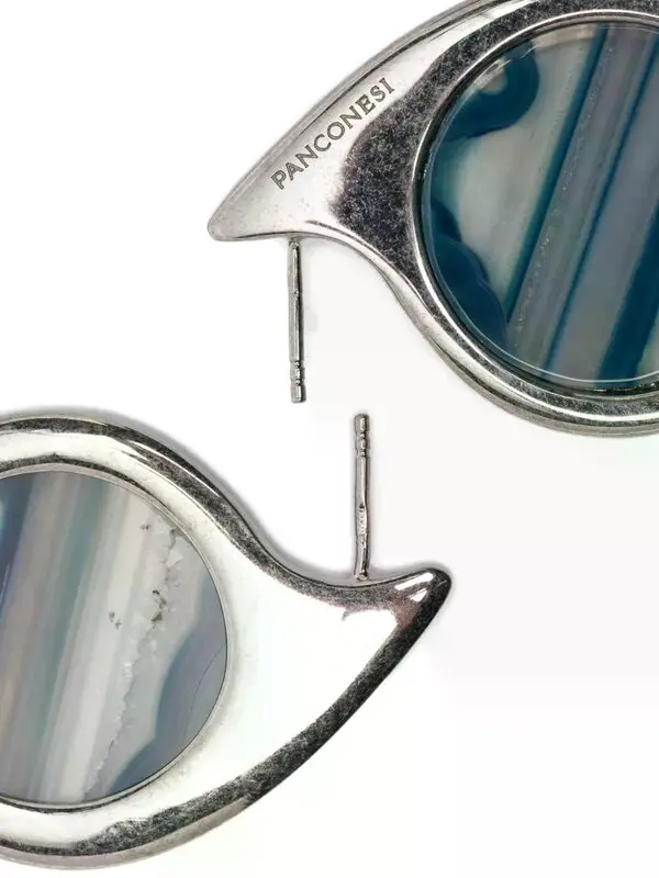 PANCONESI Small Agate Teardrop Earrings