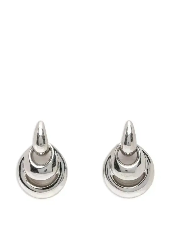 PANCONESI Sculptural Drop Earrings - Silver