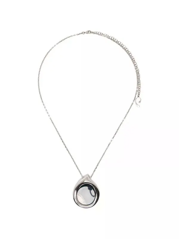 PANCONESI Agate Pendant Necklace - Silver