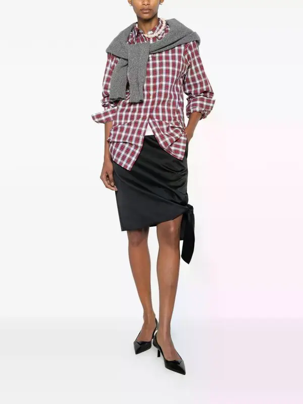 N°21 Knot Detail Mini Skirt