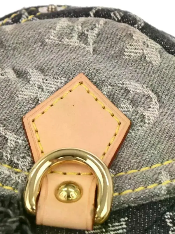 LOUIS VUITTON Monogram Denim Patchwork Handbag