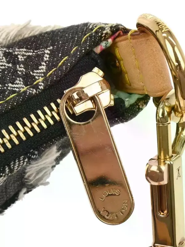 LOUIS VUITTON Monogram Denim Patchwork Handbag