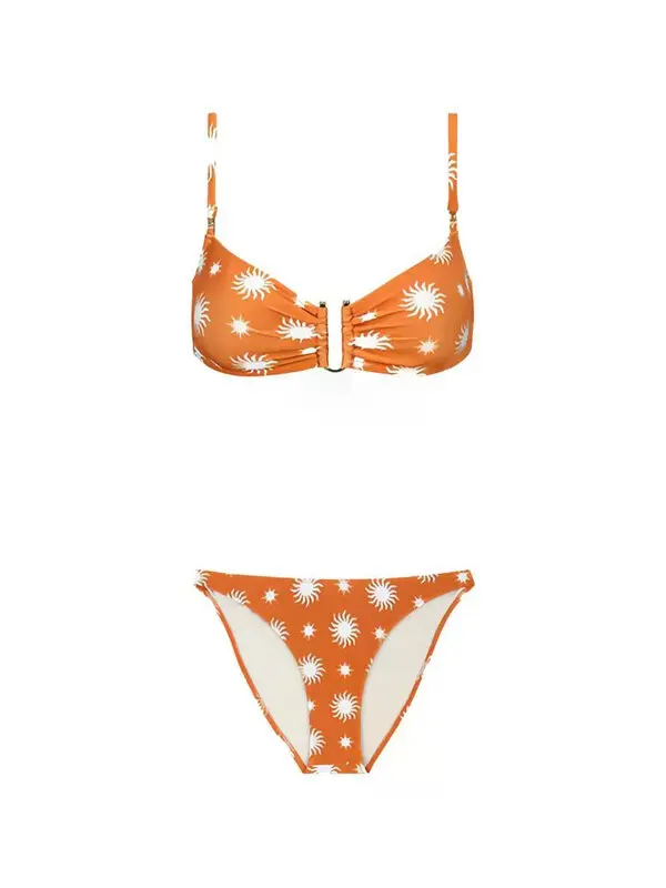 DAZE DAYZ Soleil Sun-print Bikini - Orange