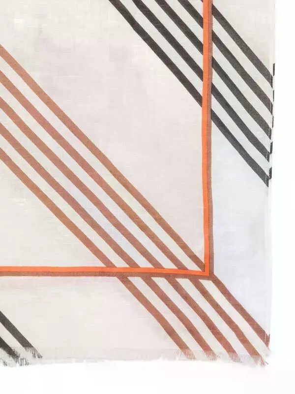 Marc O'polo Striped Logo-print Scarf
