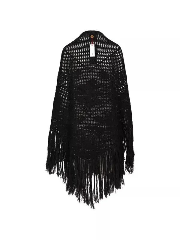 CHIARA IS Peonia Fringed Poncho