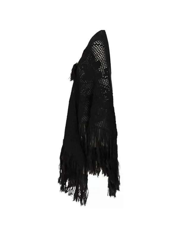 CHIARA IS Peonia Fringed Poncho