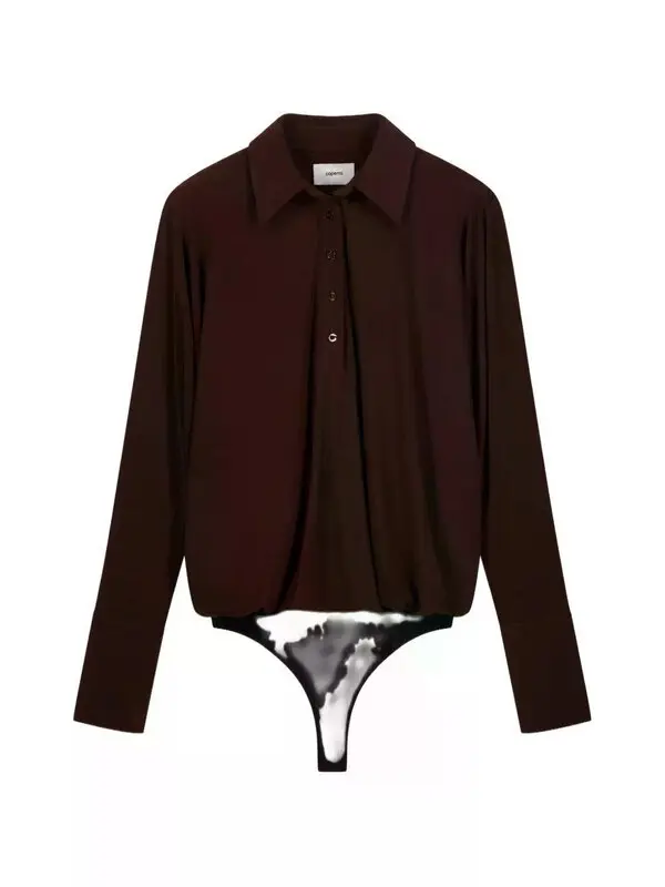Coperni Draped Boxy Bodysuit - Red