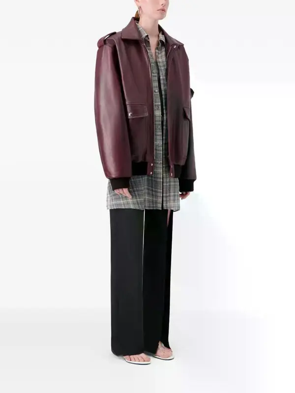 Coperni Oversized Leather Bomber Jacket