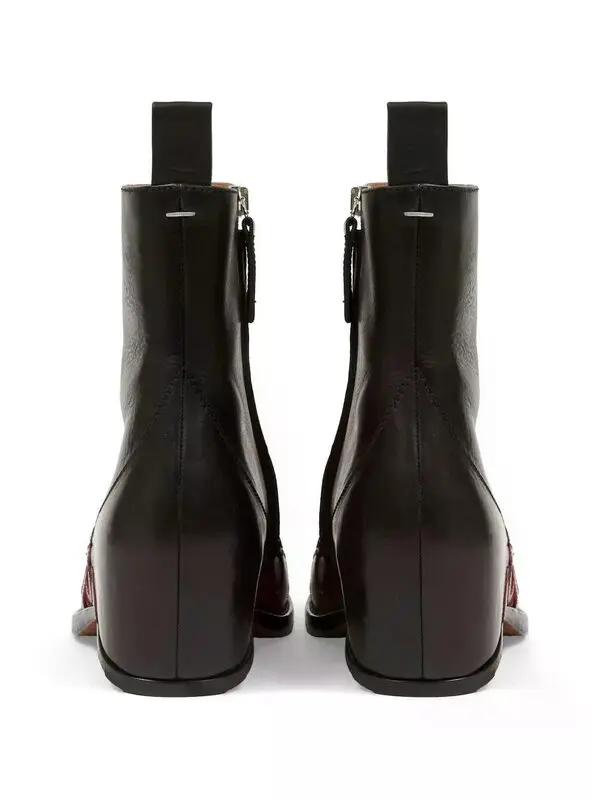 MAISON MARGIELA Heel-less Western Flames Boots - Black