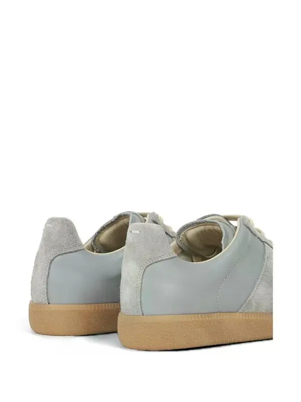 MAISON MARGIELA Replica Leather-panelled Sneakers - Grey