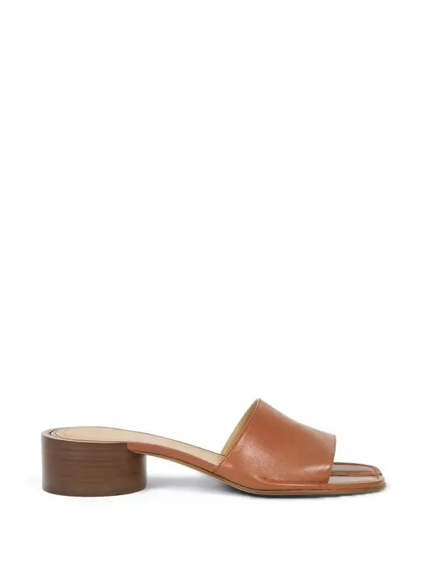 MAISON MARGIELA Tabi Leather Mules - Brown