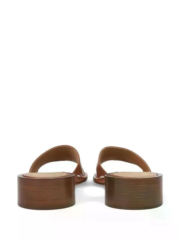 MAISON MARGIELA Tabi Leather Mules - Brown