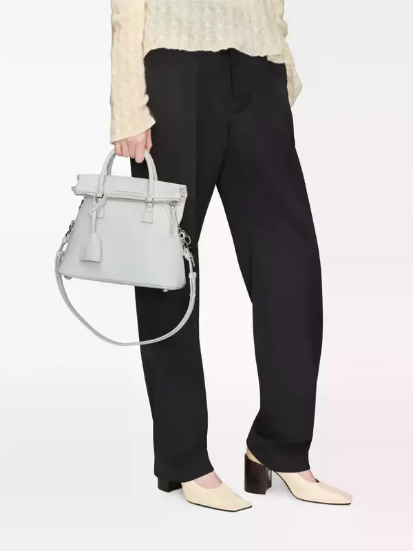 MAISON MARGIELA 5ac Classique Leather Tote Bag - Grey