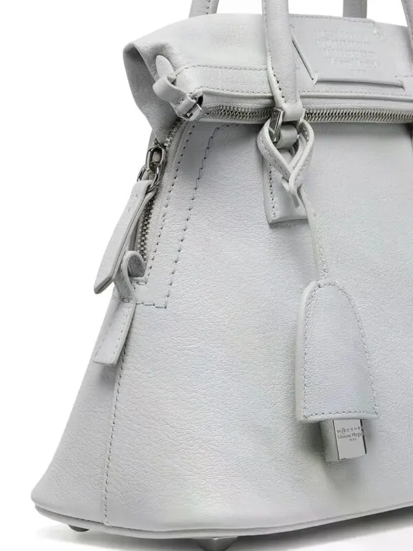 MAISON MARGIELA 5ac Classique Leather Tote Bag - Grey