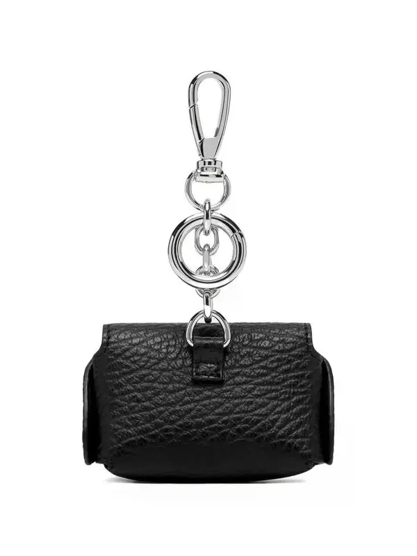 MAISON MARGIELA Leather Keyring With Carabiner Clasp