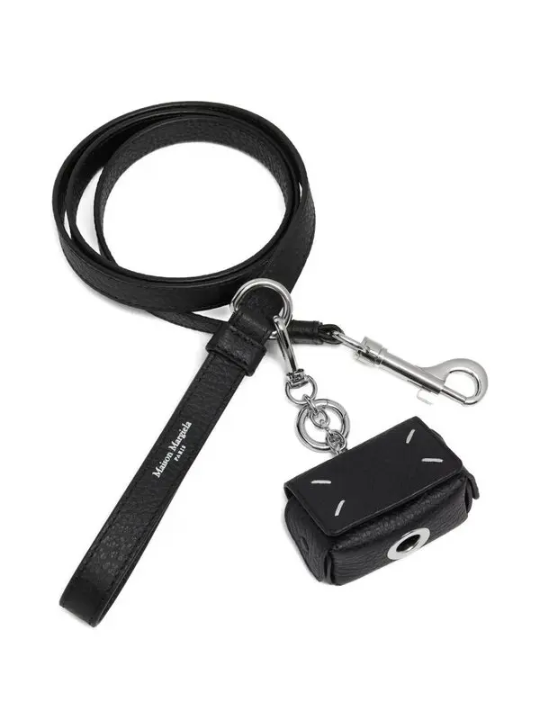 MAISON MARGIELA Leather Keyring With Carabiner Clasp