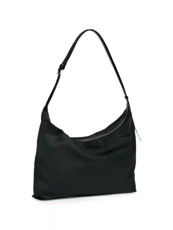 MAISON MARGIELA Logo Patch Nylon Crossbody Bag - Black