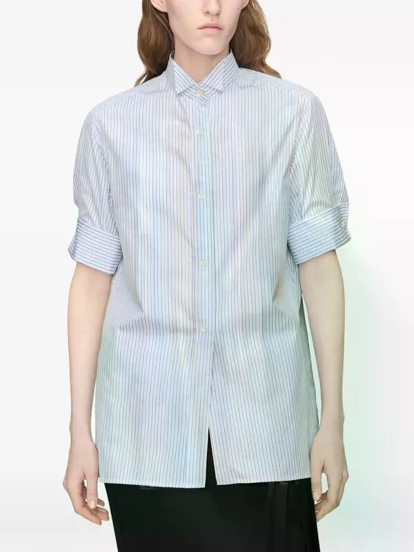 MAISON MARGIELA Striped Wing-collar Shirt