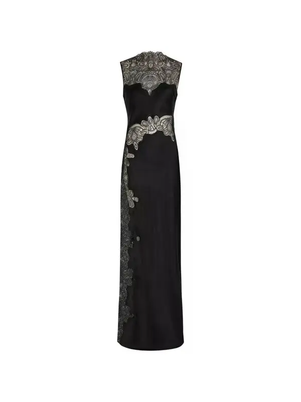 Shona Joy Jamila Lace-panelled Sleeveless Maxi Dress