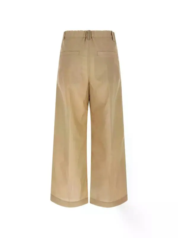 Brunello Cucinelli Monile Wide Leg Trousers