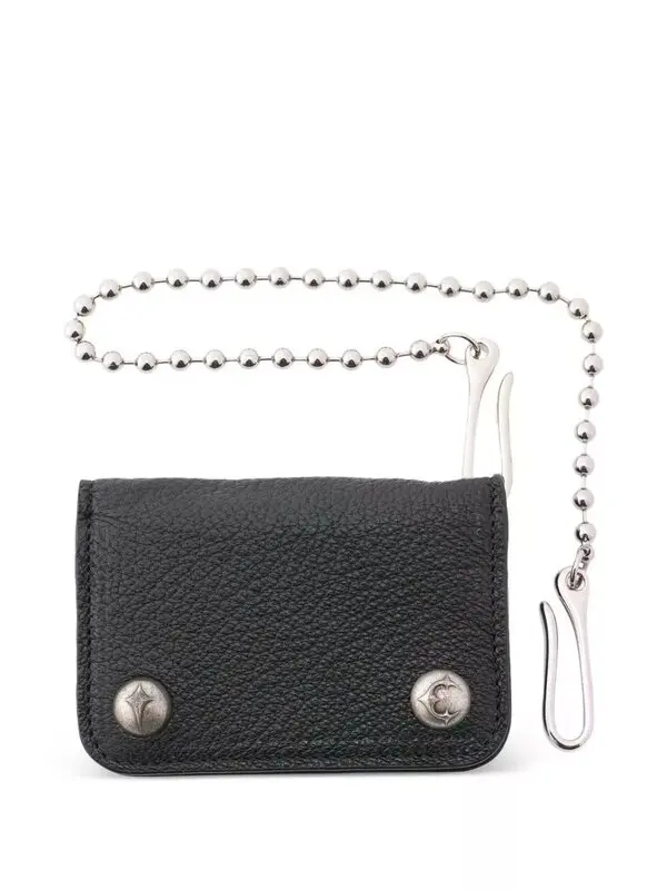 THUG CLUB Ball-chain Leather Card Case