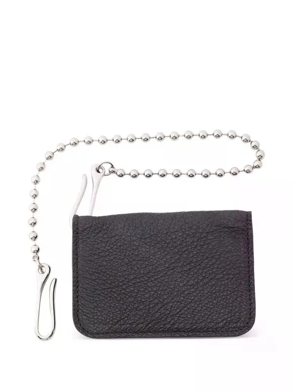 THUG CLUB Ball-chain Leather Card Case