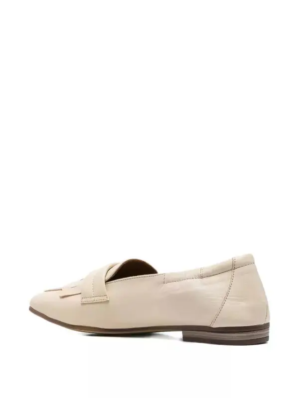 SERGIO MORETTI FIRENZE Fringed Leather Loafers