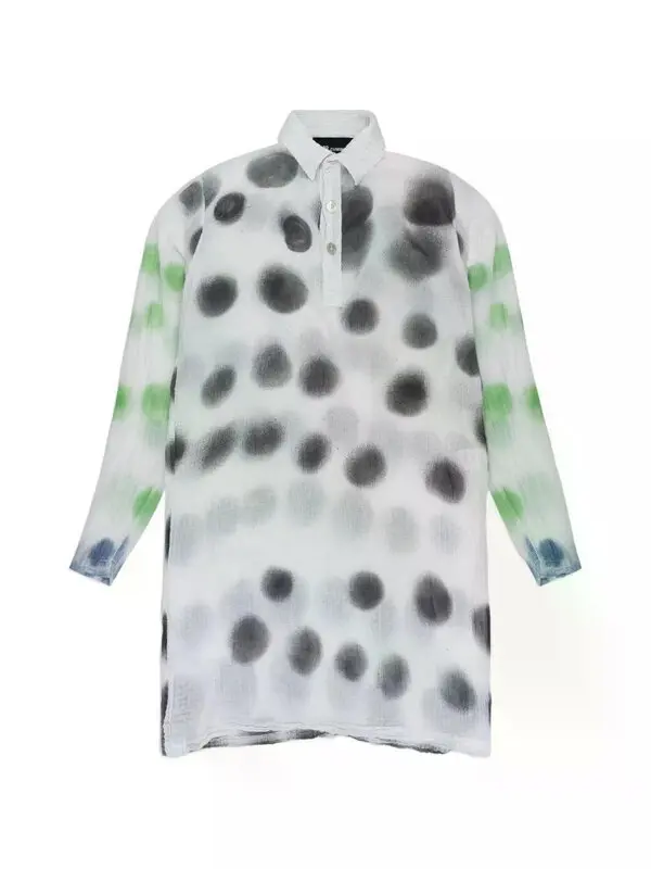 EDWARD CUMING Polka-dot Long-sleeve Blouse