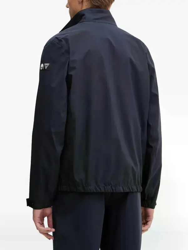 Guess Zip-up Jacket With Logo Patch