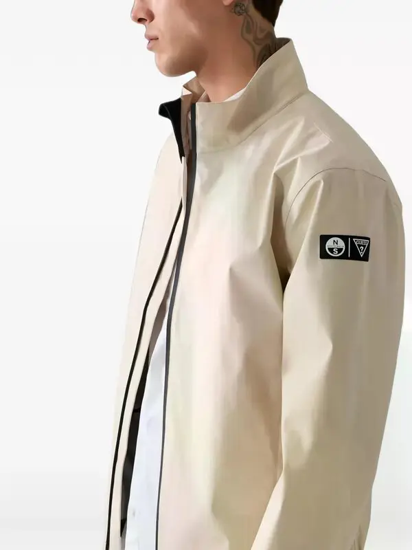Guess Logo Patch Zip-up Windbreaker