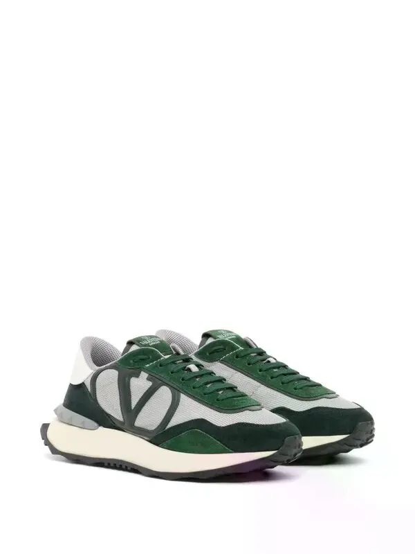 Valentino Garavani Netrunner Fabric And Suede Trainers