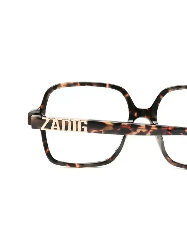 Zadig&Voltaire Logo-plaque Square-frame Glasses