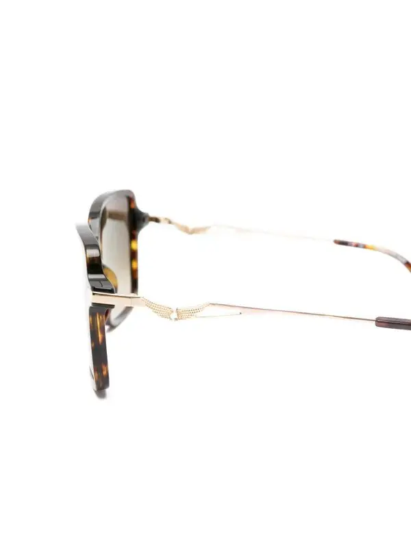 Zadig&Voltaire Tortoiseshell-effect Square-frame Sunglasses