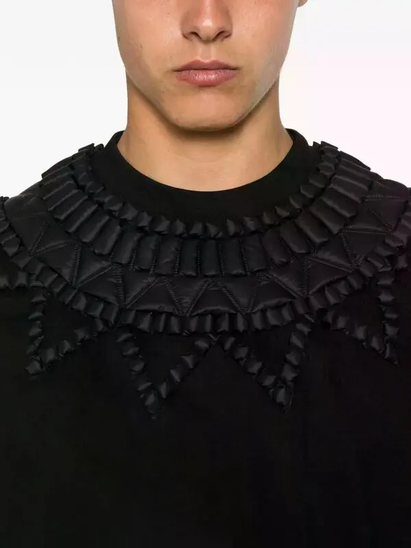RAXXY Quilted Detail Crewneck T-shirt