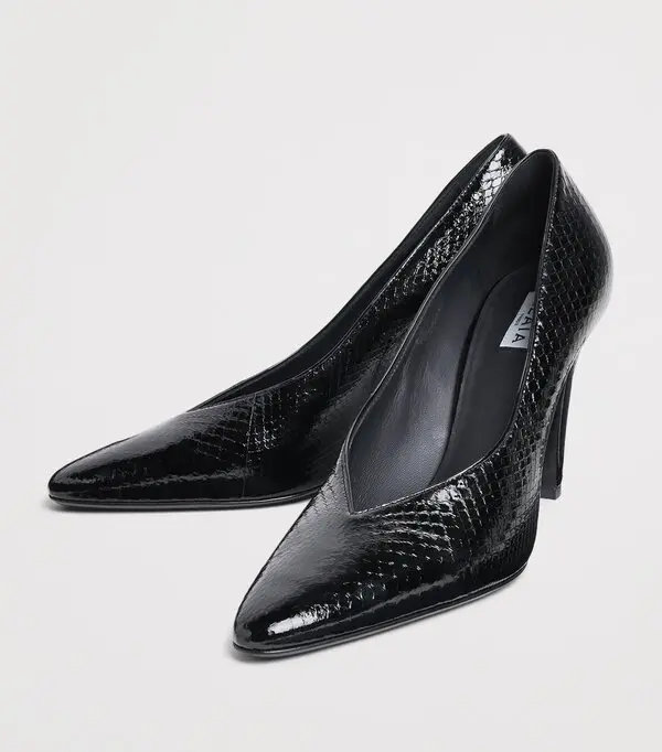 Alaïa Snakeskin Cone Heel Pumps