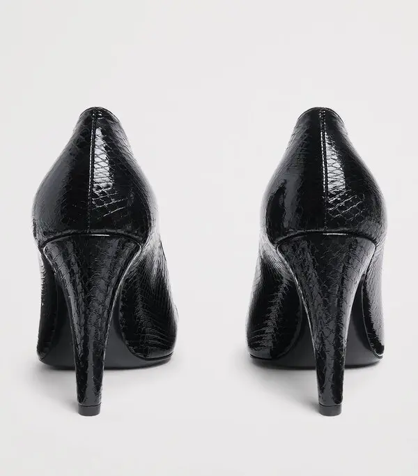 Alaïa Snakeskin Cone Heel Pumps