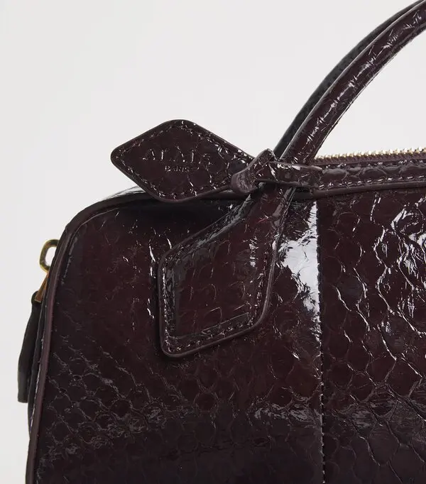 Alaïa Le Teckel Snakeskin Top-handle Bag