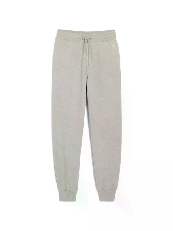 AMI Paris Cotton De Coeur Track Pants - Grey