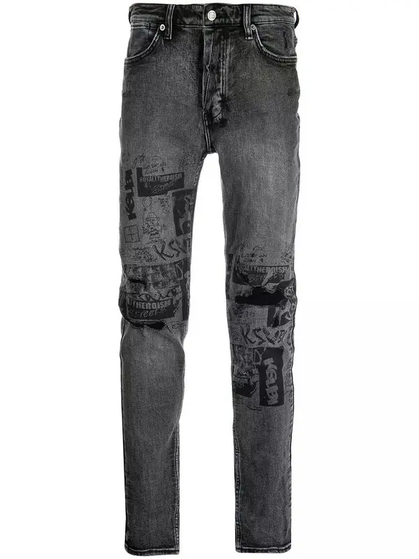Ksubi Van Winkle Mash Up Slim Fit Jeans